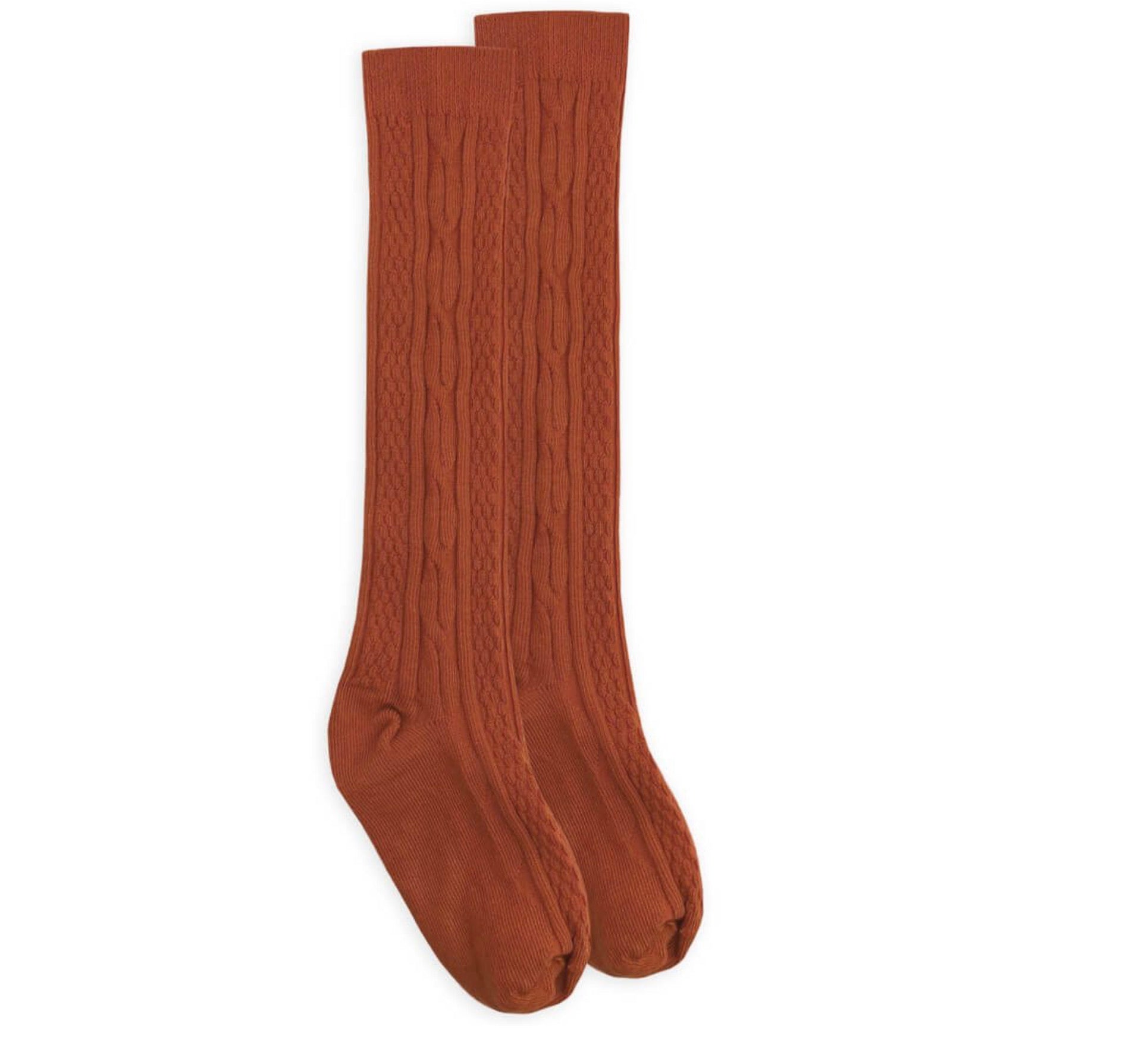Jefferies Socks Fashion Cable Knee High - Rust – Très Jolie Boutique